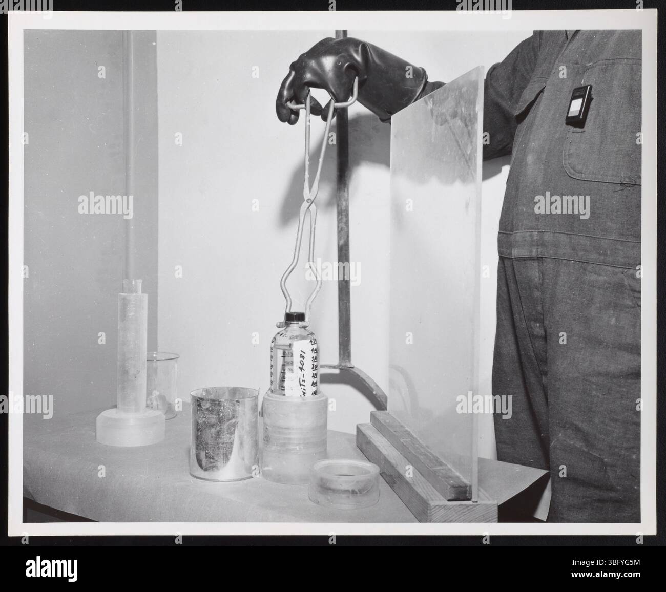 A close-up image showing the handling of radioactive materials at a U.S ...