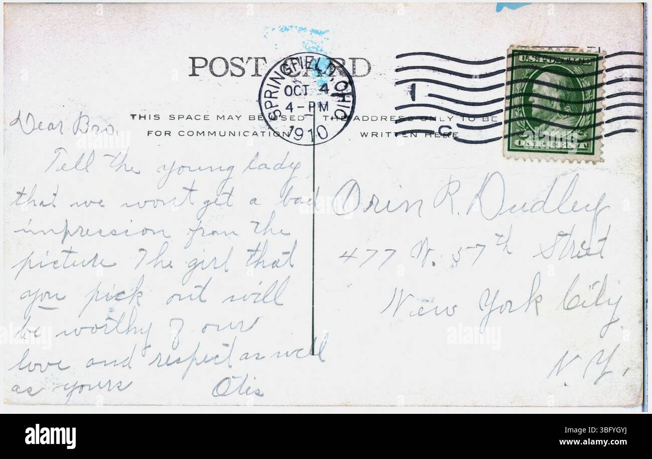 A tinted photograph from 1910 showing the entrance to Snyder Park in ...