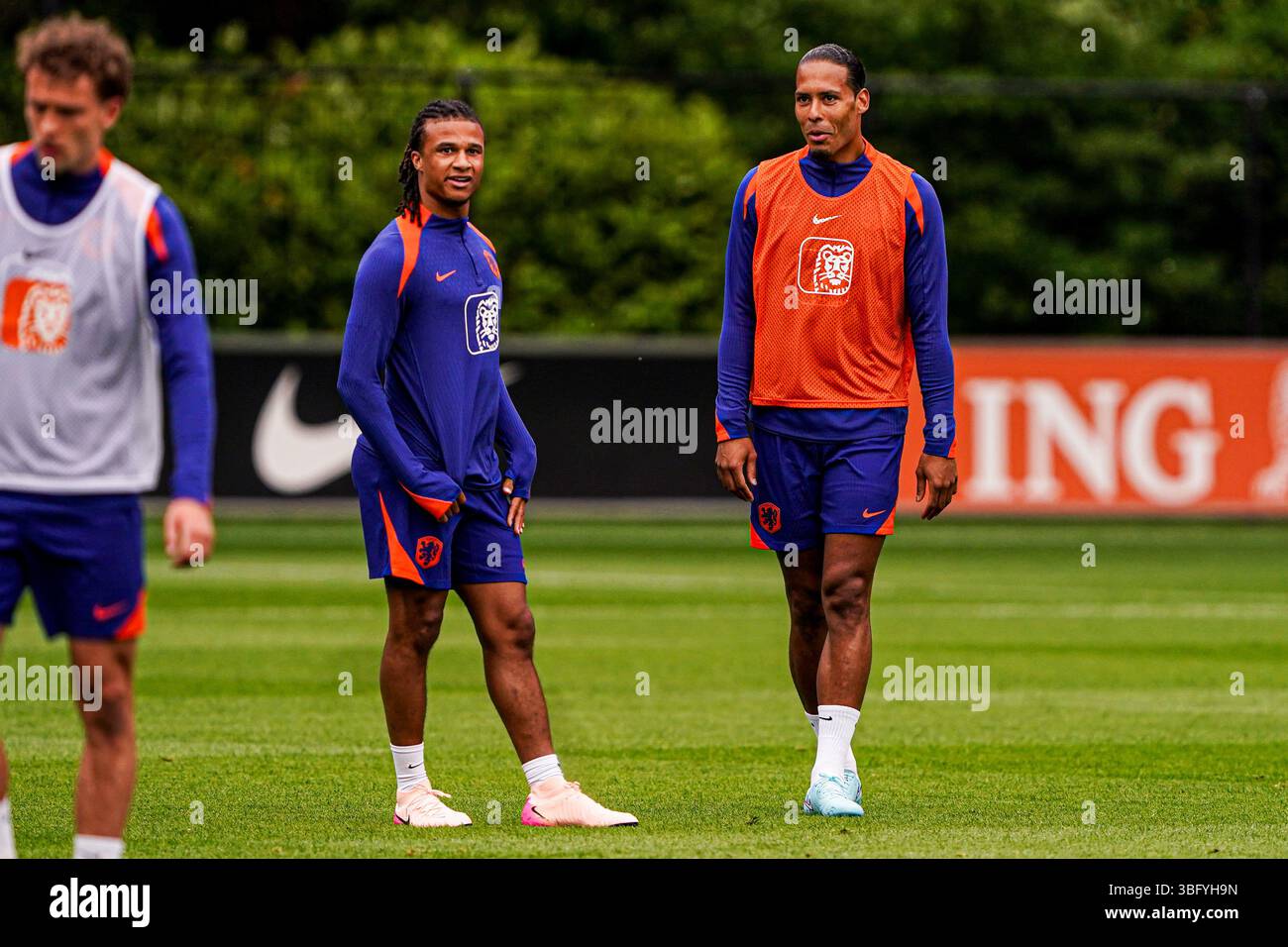 ZEIST, NETHERLANDS - JUNE 3: Nathan Ake of Netherlands, Virgil van Dijk ...