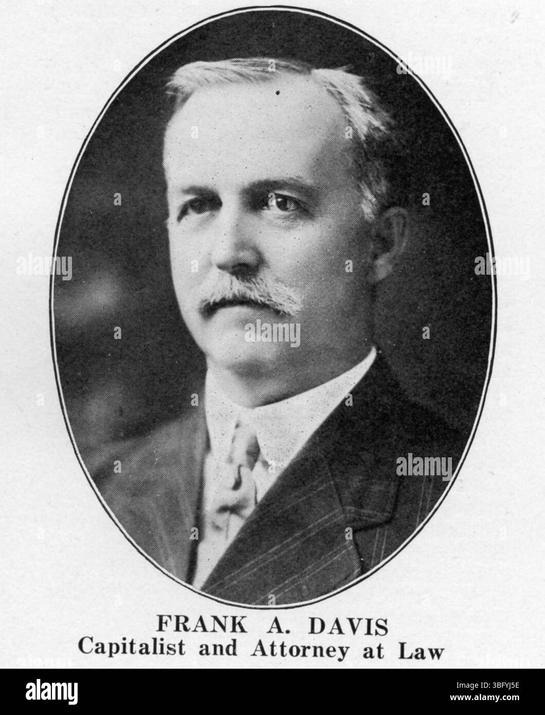 Portrait of Frank A. Davis (1858-1930), an attorney who was married to ...