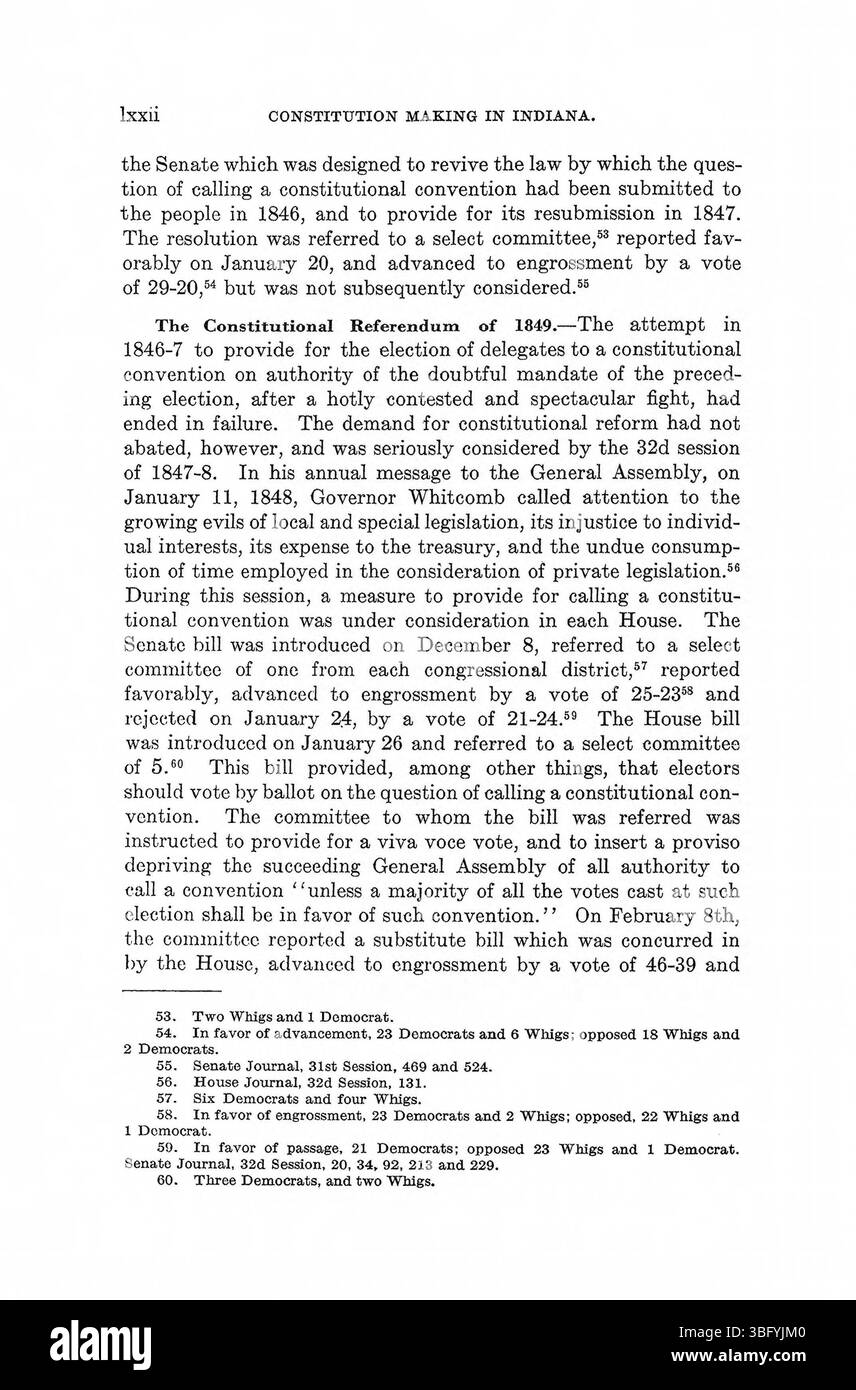 In this portion of the 1971 volume, the Constitution Making in Indiana ...