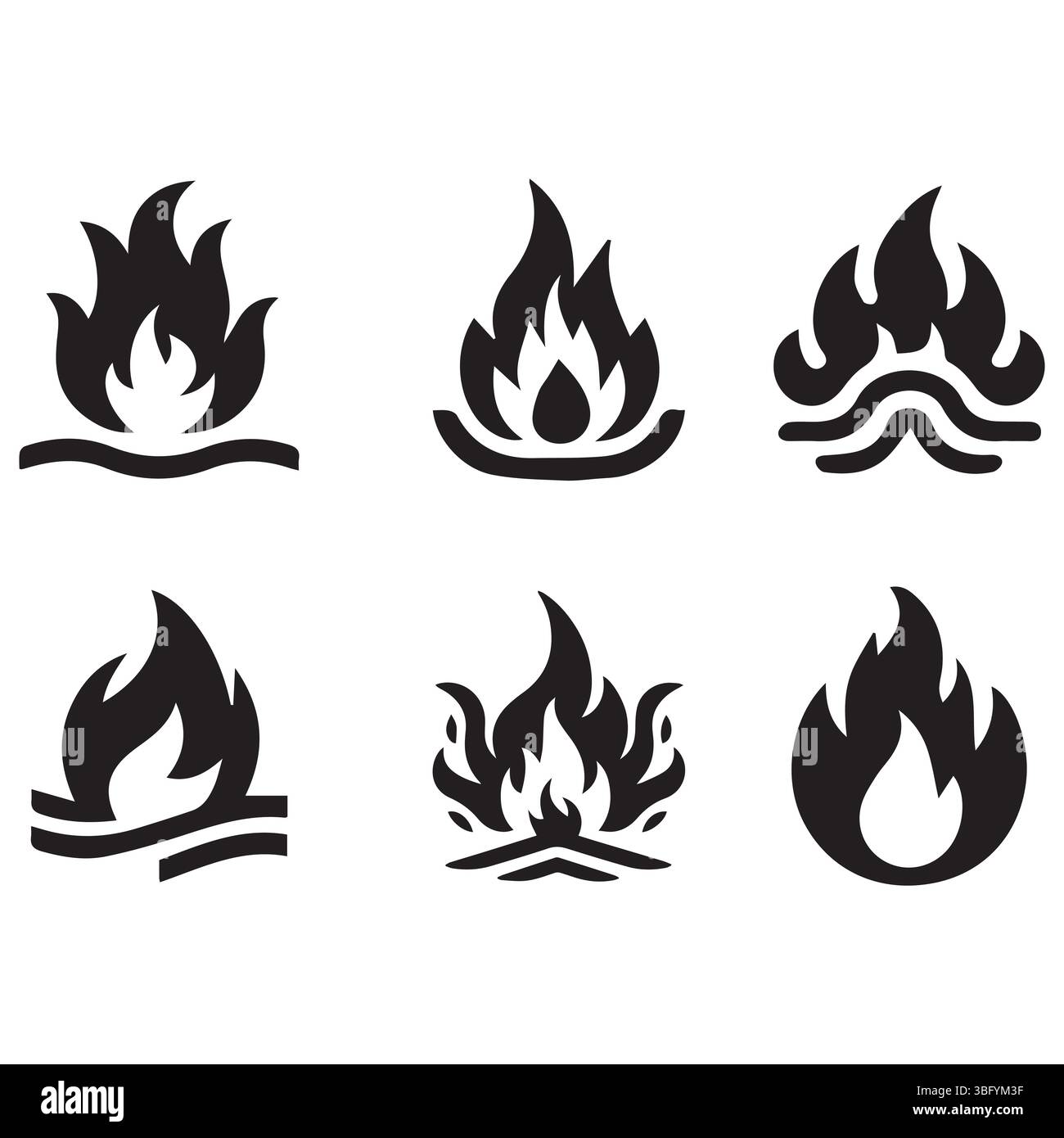 silhouette of fire Stock Vector Image & Art - Alamy