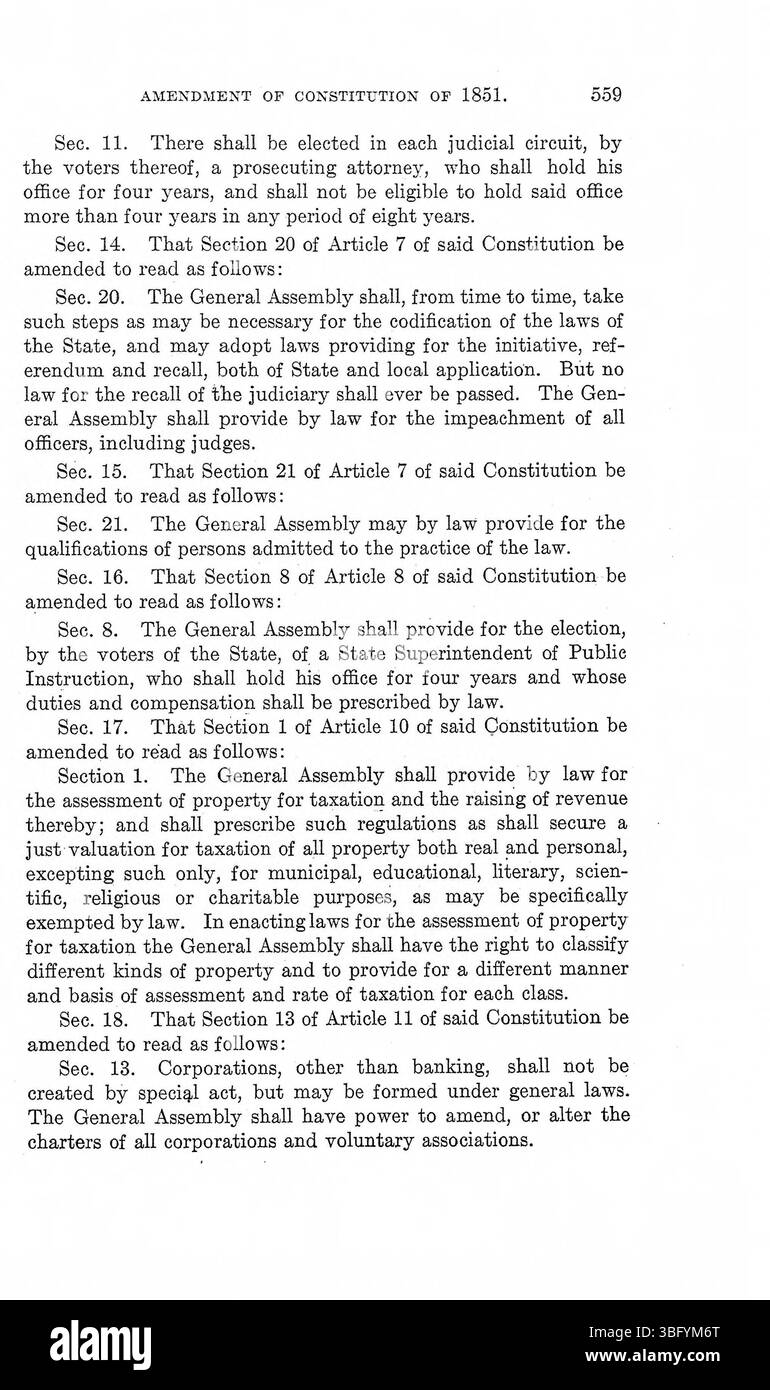 Page 579 of Volume 2 of *Constitution Making in Indiana* examines the ...