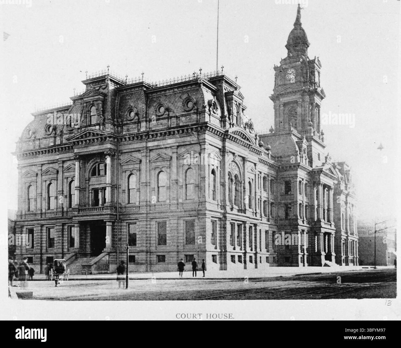 Franklin County's fourth courthouse, dedicated on July 13, 1887, was ...