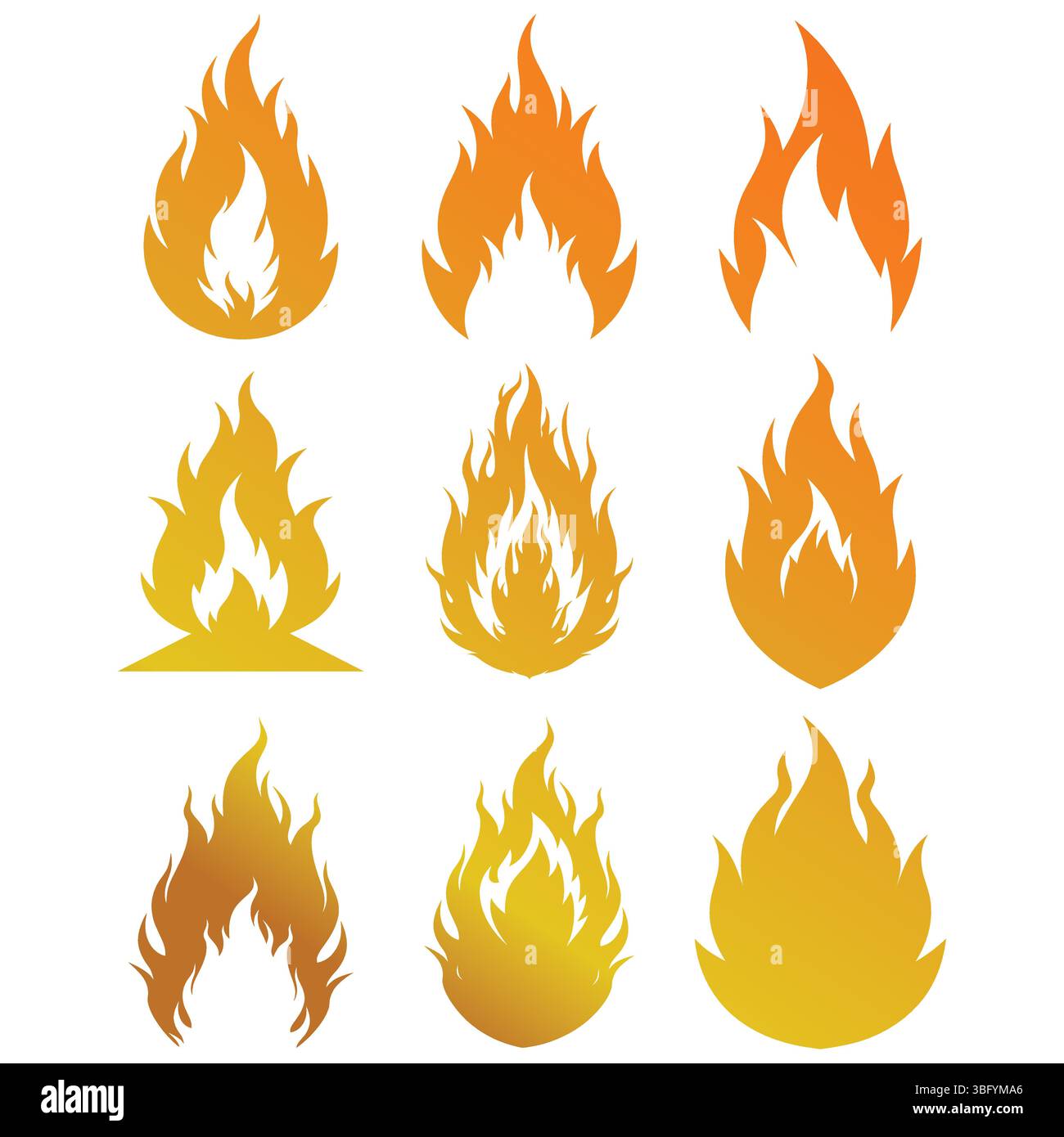 silhouette of fire Stock Vector Image & Art - Alamy