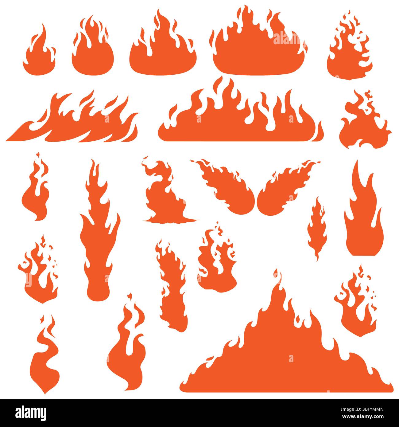 silhouette of fire Stock Vector Image & Art - Alamy