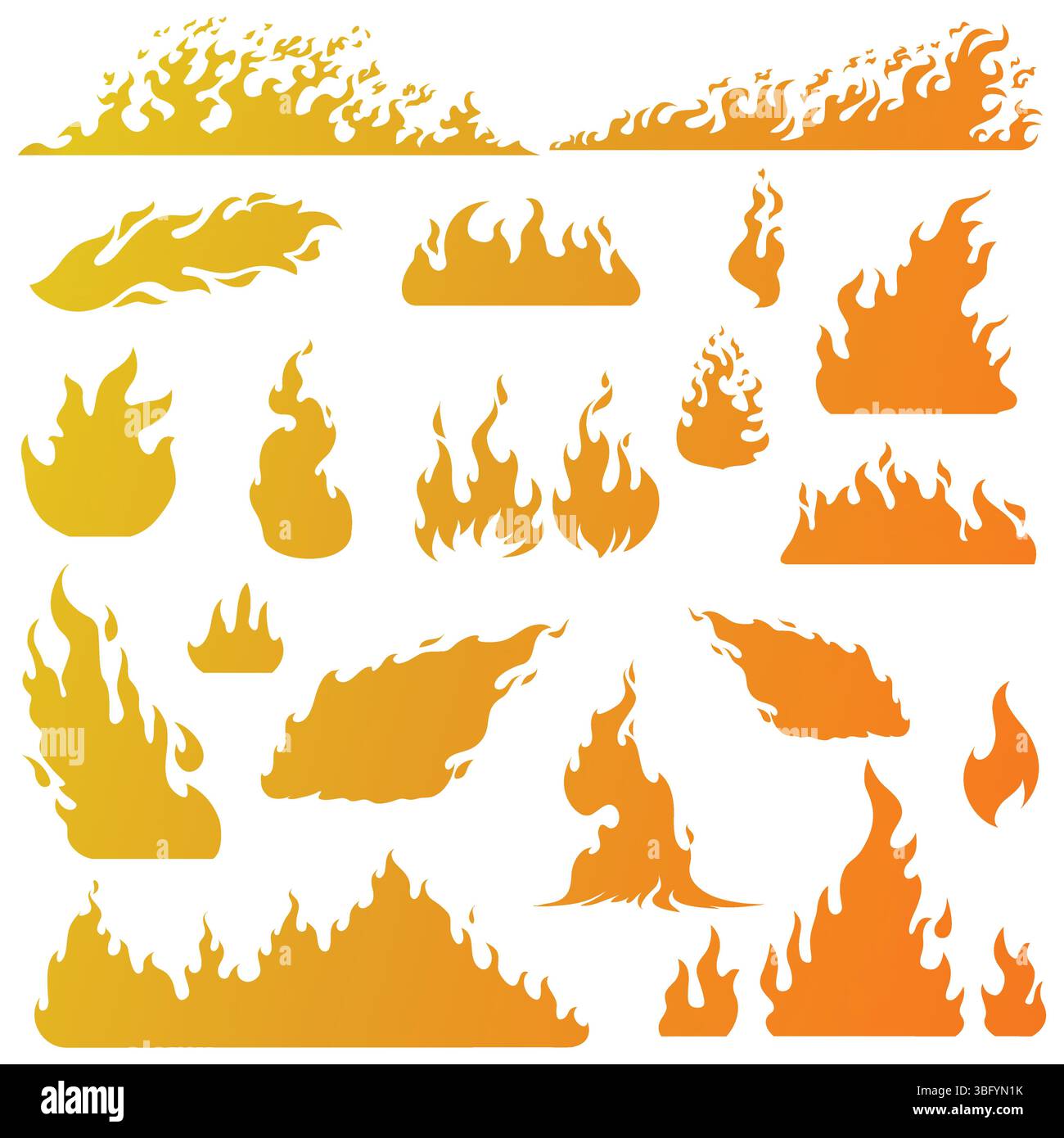 silhouette of fire Stock Vector Image & Art - Alamy