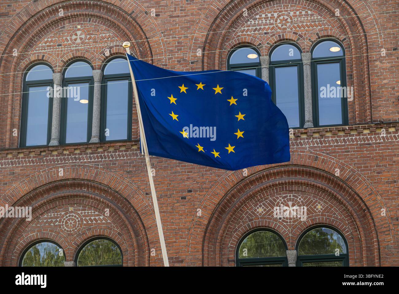 Copenhagen, Denmark. 03rd June, 2025. European Union flag flies at the ...