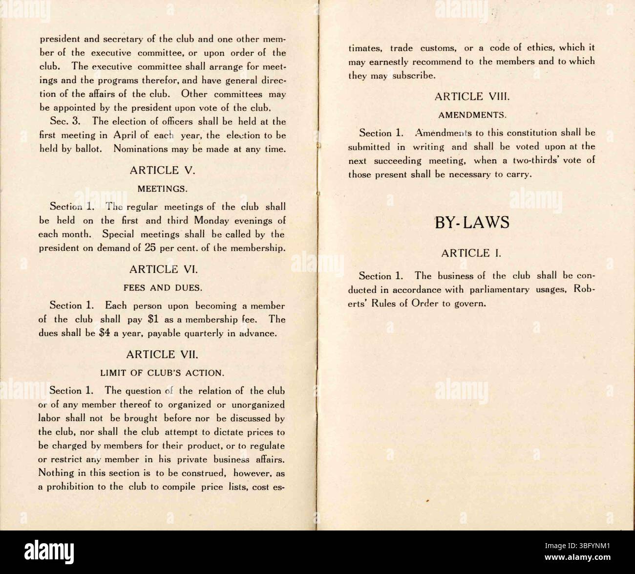 This document contains the constitution and by-laws of the Ben Franklin ...