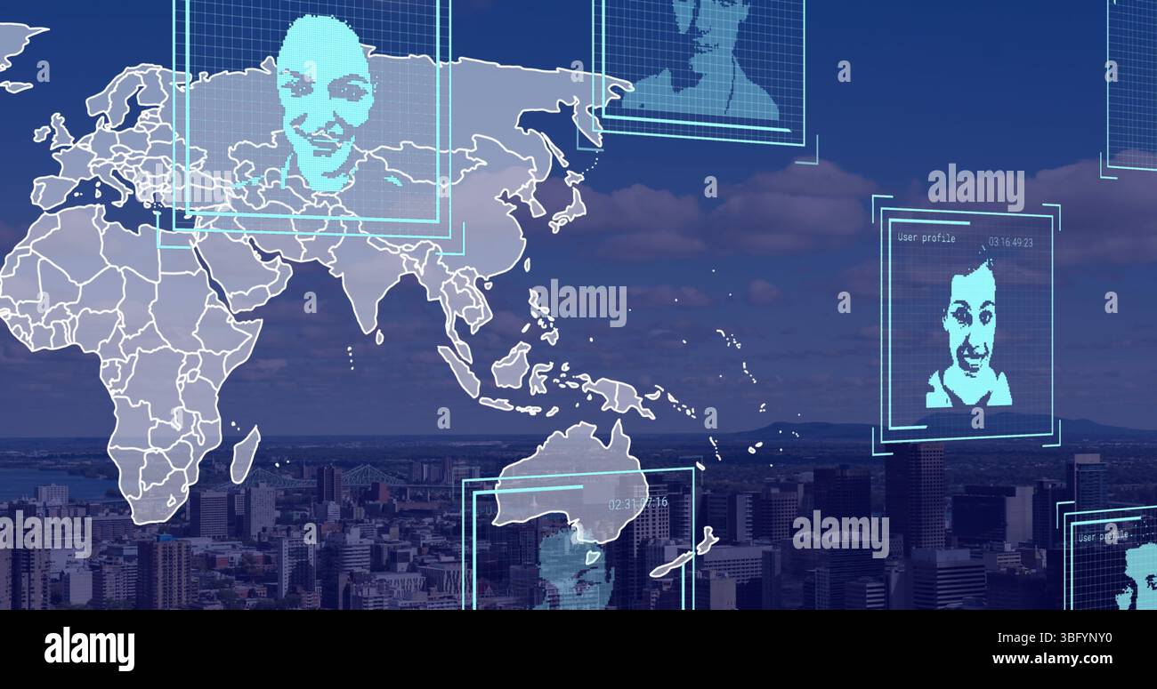 World map icons people diversity hi-res stock photography and images ...