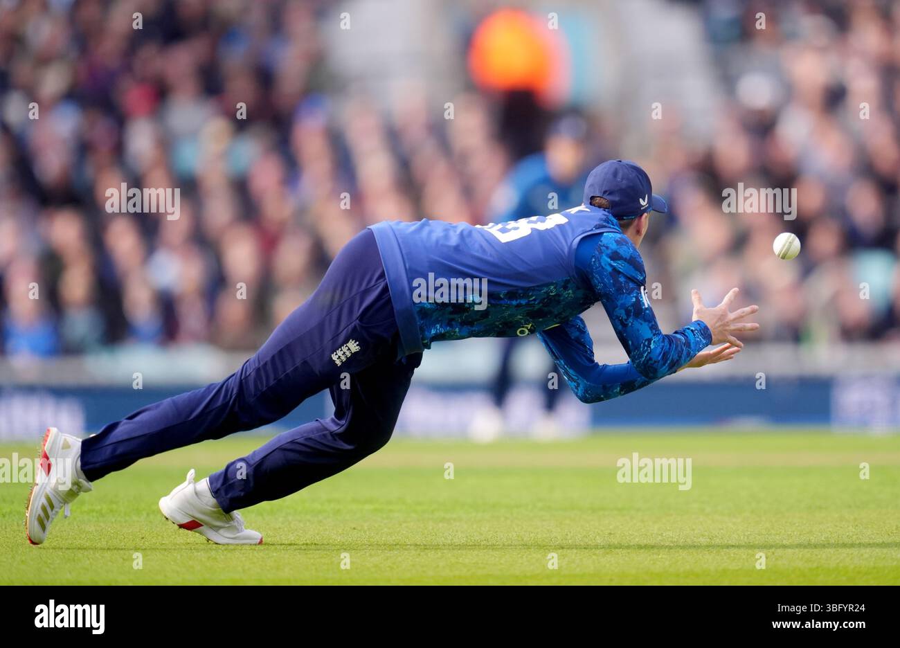 England's Harry Brook catches West Indies' Sherfane Rutherford (not ...