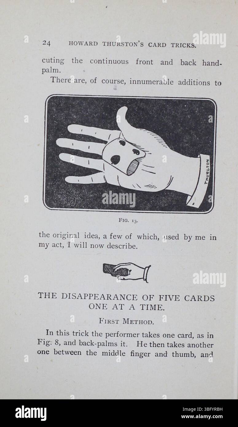 Howard Thurston's 1903 fin de siècle manual on card conjuring includes ...