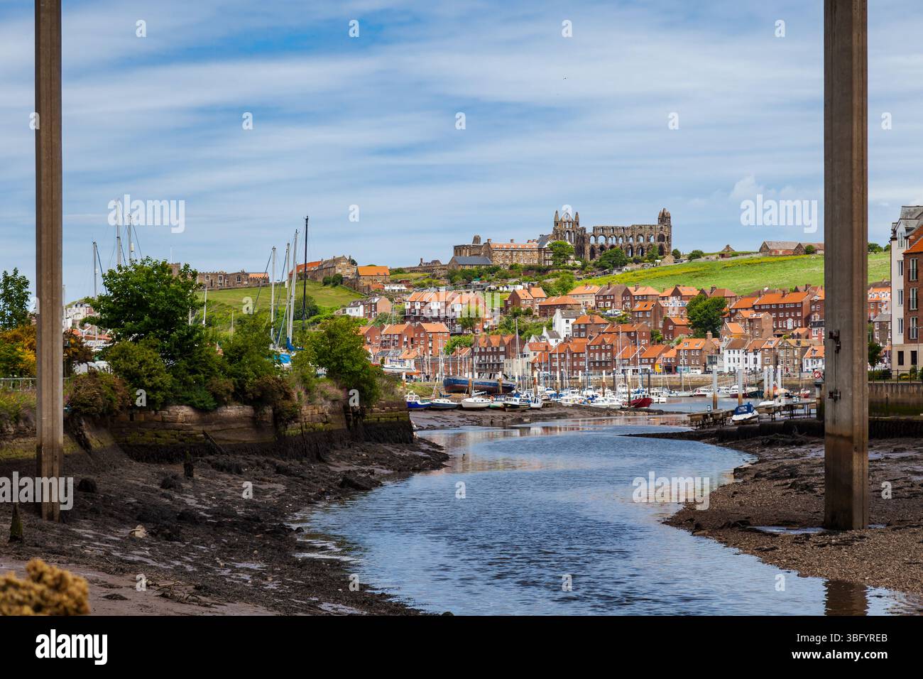 View of whitby and river esk hi-res stock photography and images - Alamy