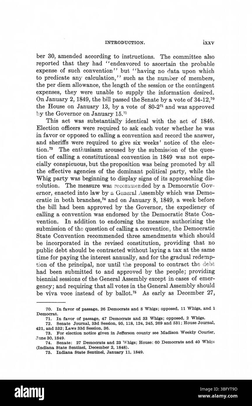 This page from the 1971 volume of 'Constitution Making in Indiana ...