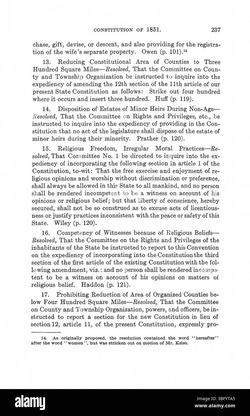 This page of 'Constitution Making in Indiana' (1971) details the final ...