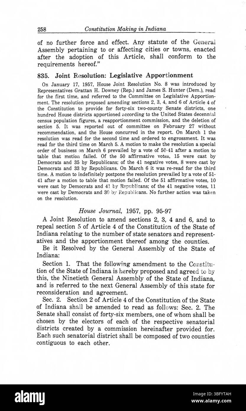 Page 282 from 'Vol. 4, Constitution Making in Indiana,' published in ...