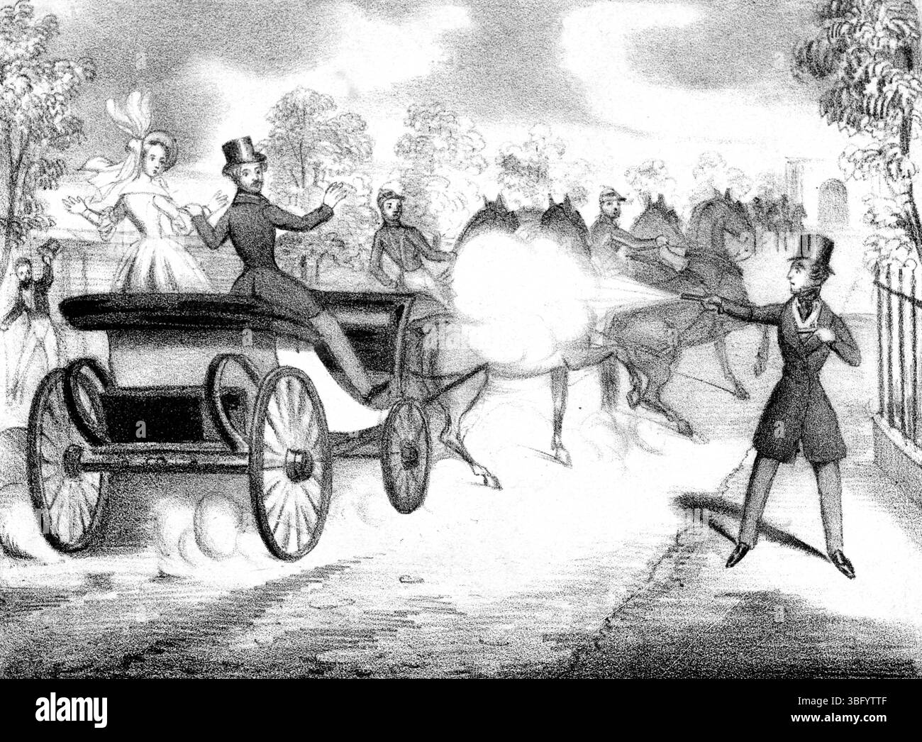 Edward Oxford Shooting at Queen Victoria 1840 assassination attempt ...