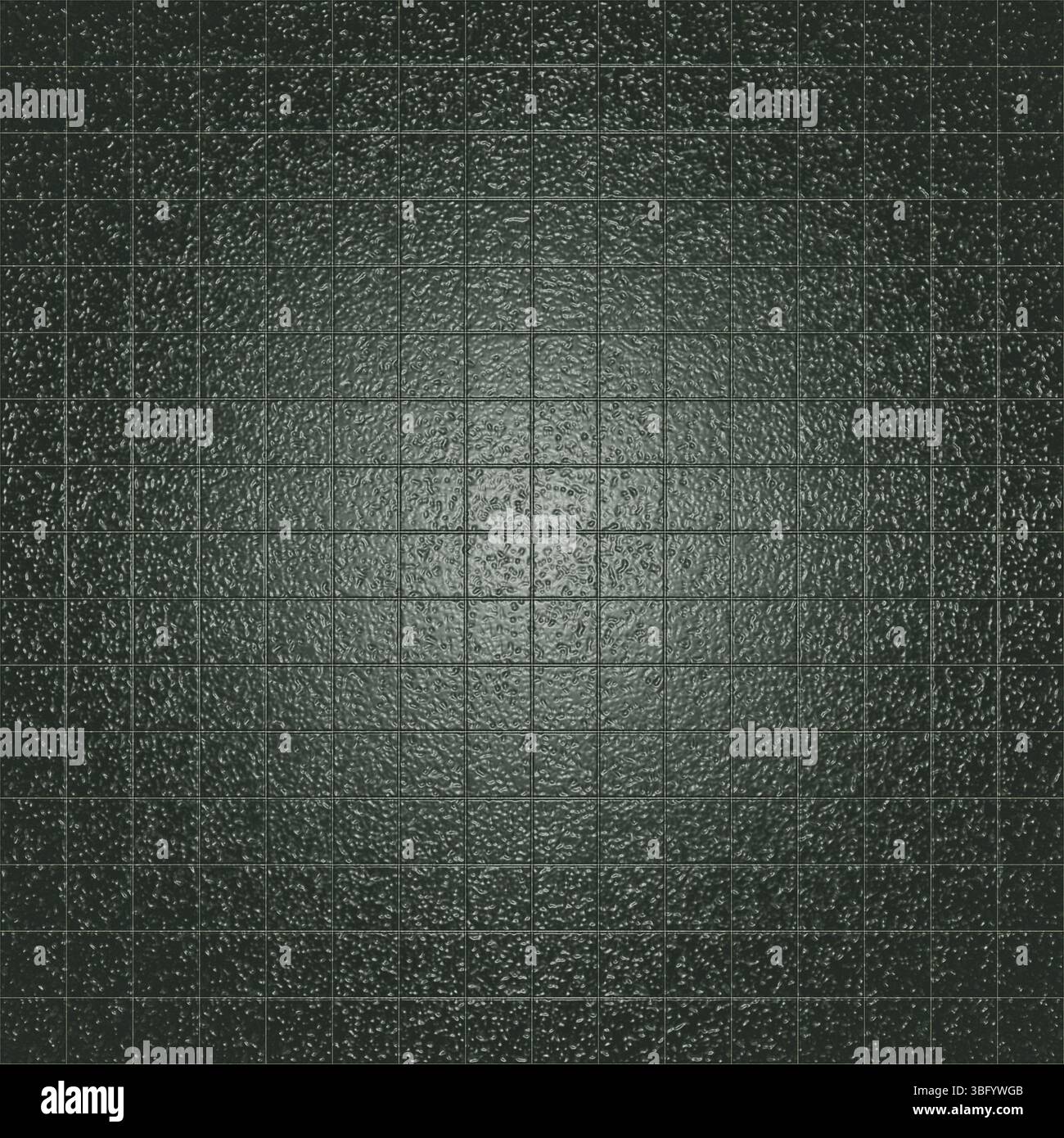 Green textured glass tiles creating repeating pattern with light ...