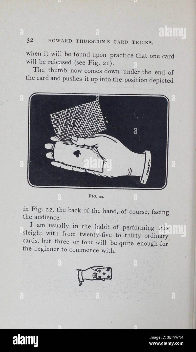 This 1903 manual by Howard Thurston teaches card magic, offering a ...