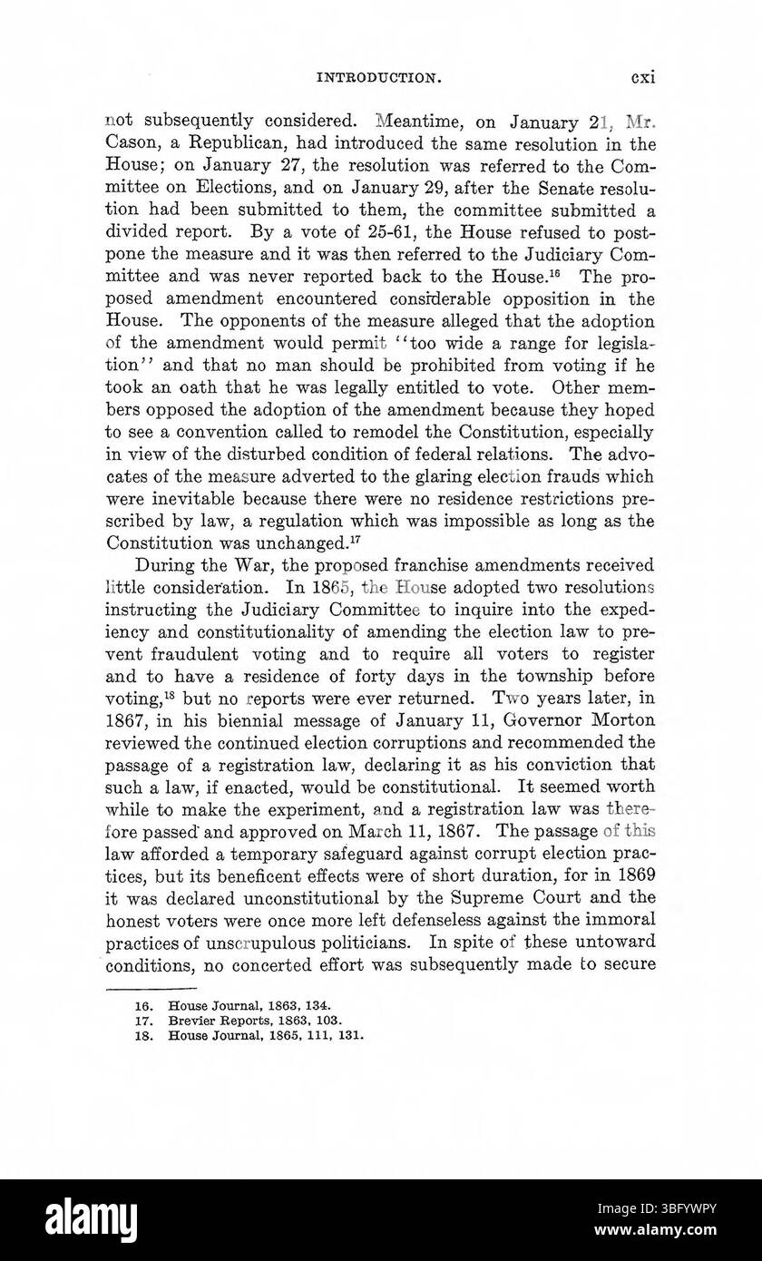 This page from 'Constitution Making in Indiana' (1971) highlights the ...