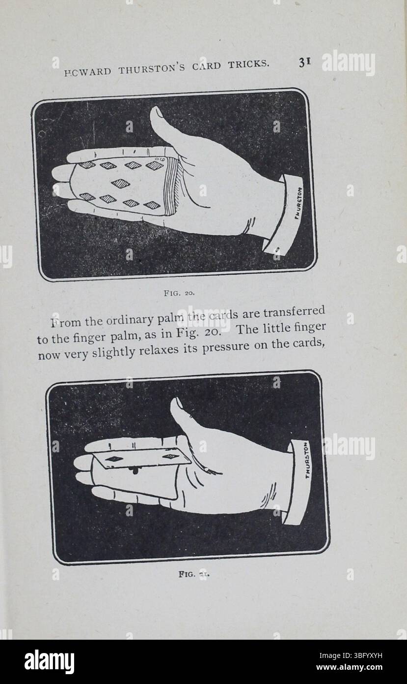 The 1903 manual by Howard Thurston on card conjuring details continuous ...