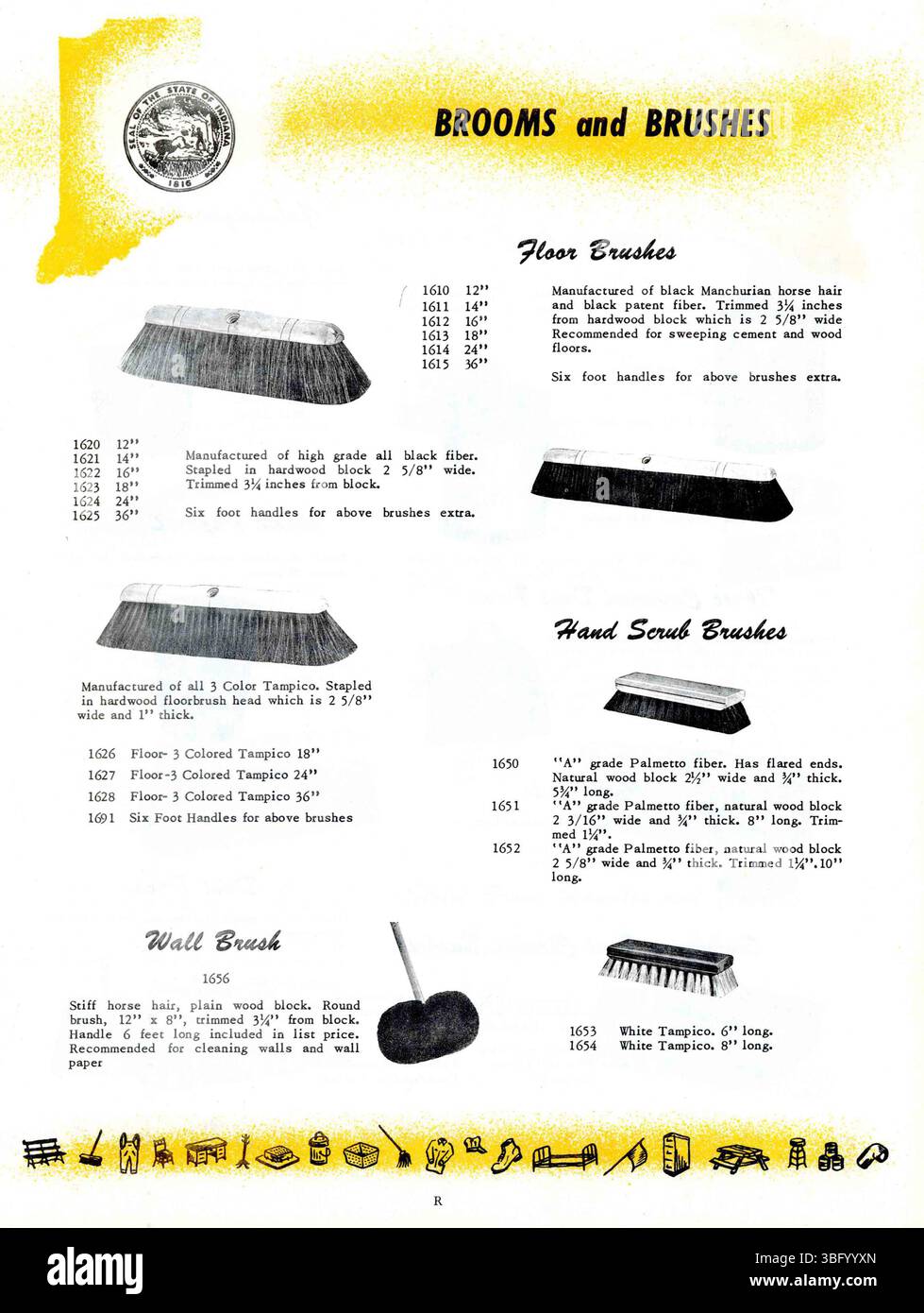 The 1963 catalog details the goods manufactured in the Indiana State ...
