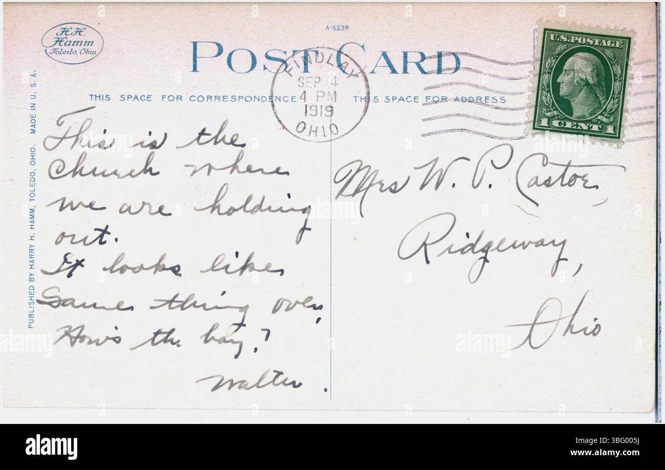 Another view from 1919 of the First Methodist Episcopal Church in ...