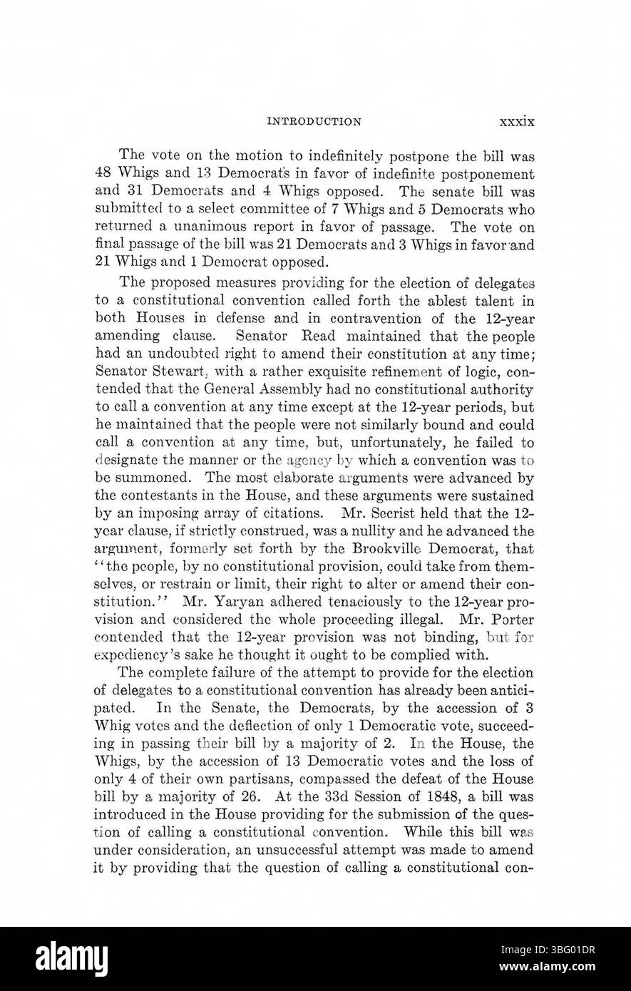 This portion of *Constitution Making in Indiana* (1971) covers the ...