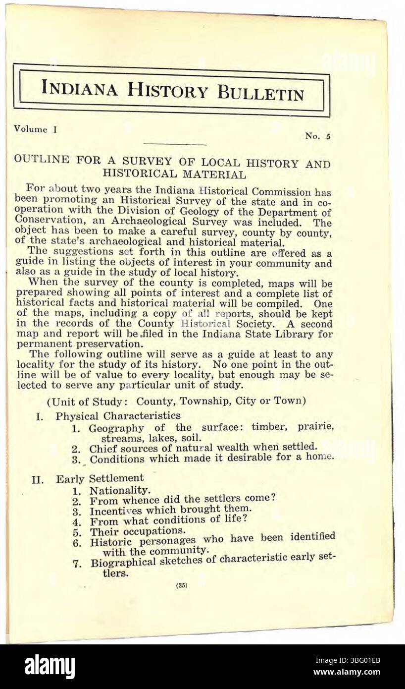 The Indiana History Bulletin, volume 01, number 05, March 1924, reports ...