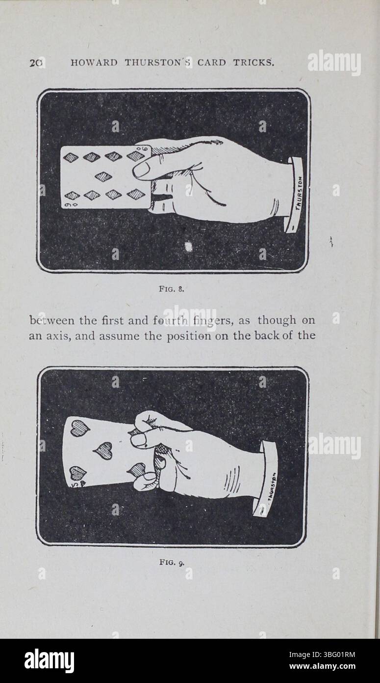 This 1903 manual by Howard Thurston details the art of card conjuring ...