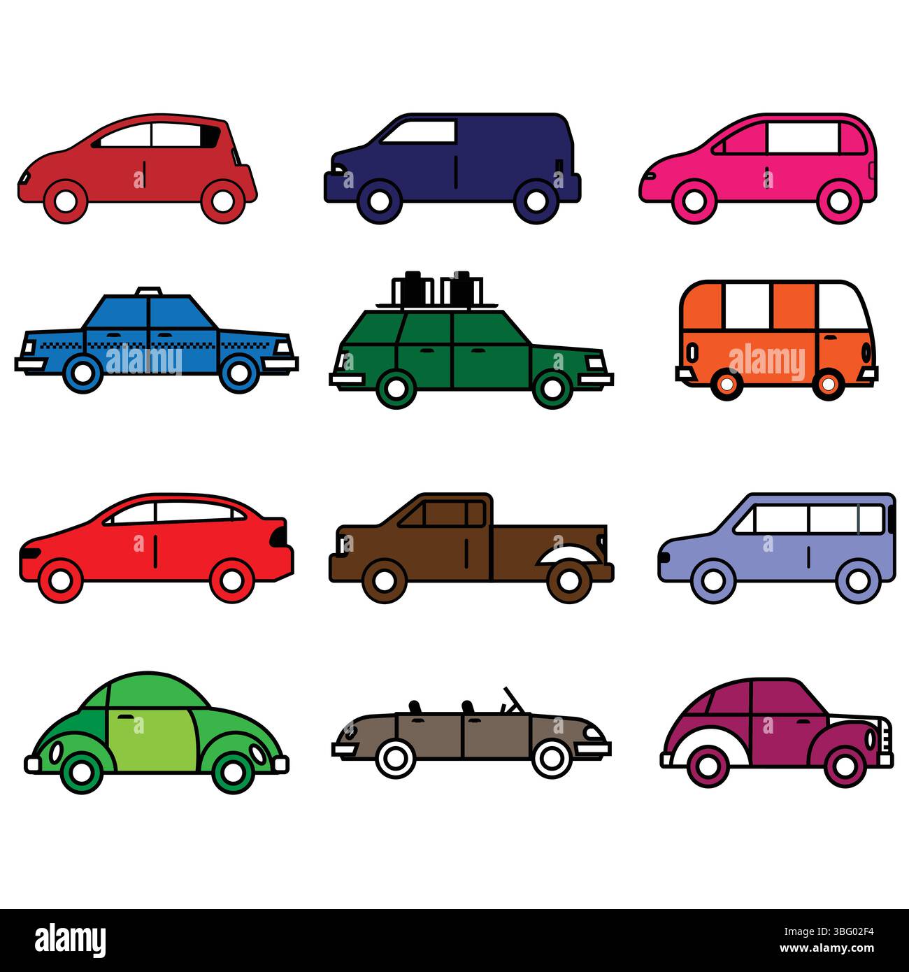 car icons , all travels icons Stock Vector Image & Art - Alamy