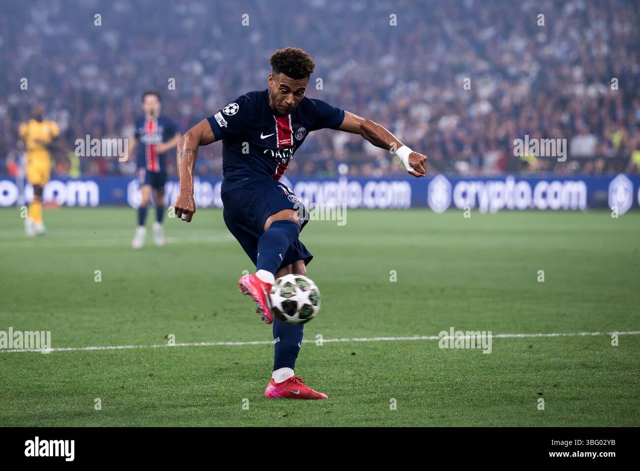 Desire Doue of Paris Saint-Germain scores a goal during the UEFA ...