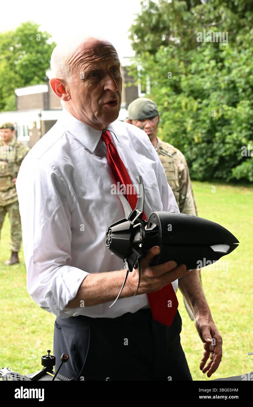 Defence Secretary John Healey meeting members of the armed forces ...
