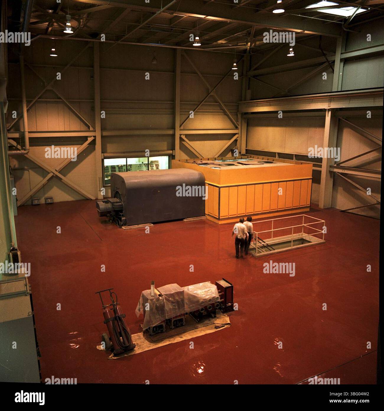 Photograph showing the interior of the Columbus Trash-Burning Power ...