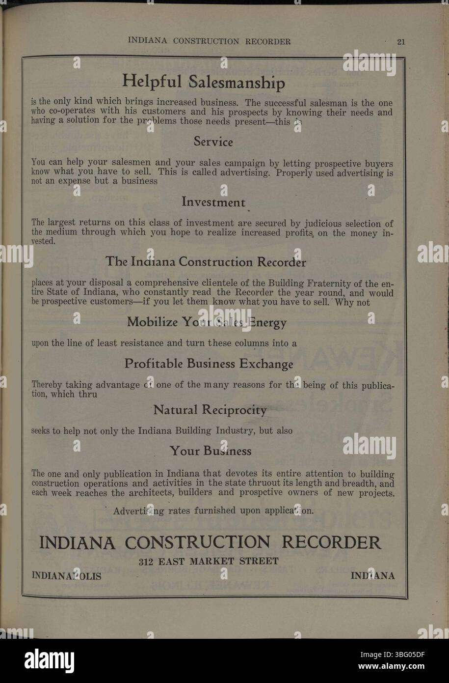 Indiana construction contracts hi-res stock photography and images - Alamy