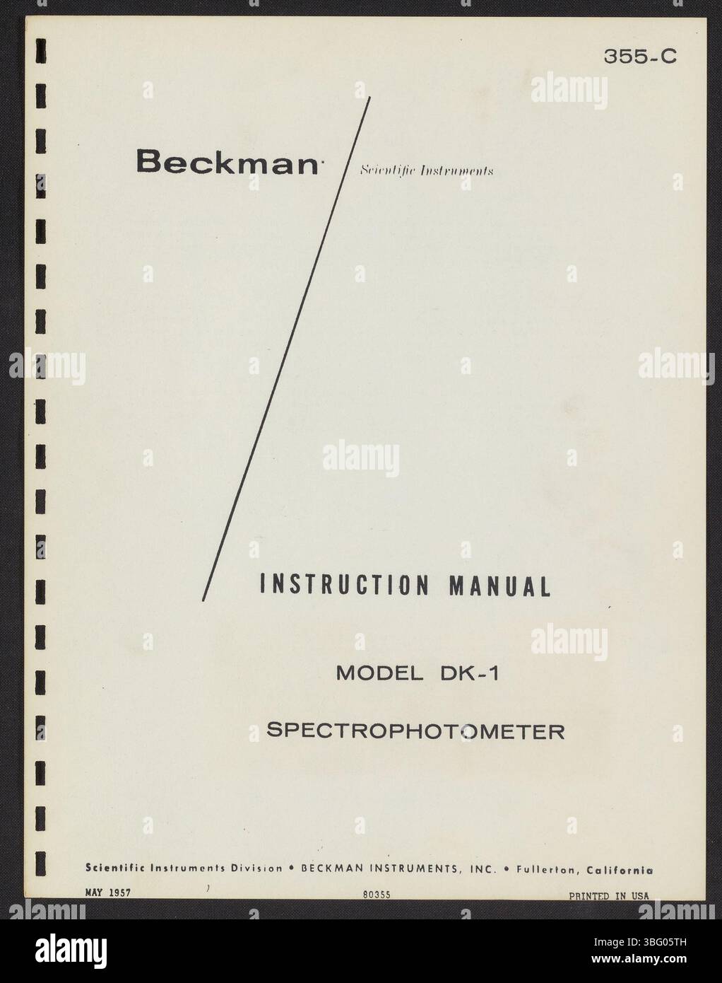 The Beckman DK-1 Spectrophotometer from 1957 enhanced the DU model by ...