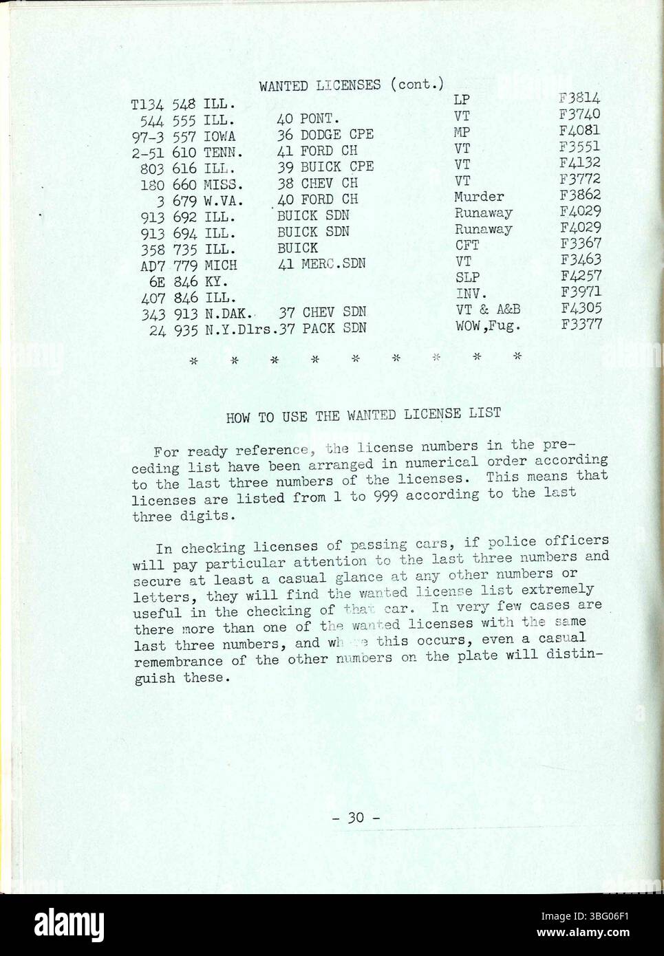 Police reports 1941 hi-res stock photography and images - Alamy