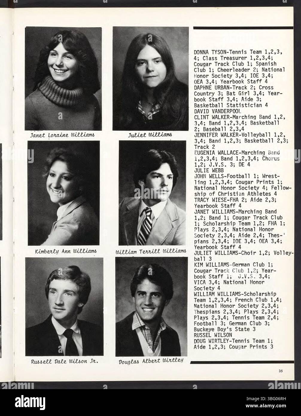 A page from the 1980 Edgewood High School yearbook, showcasing senior ...