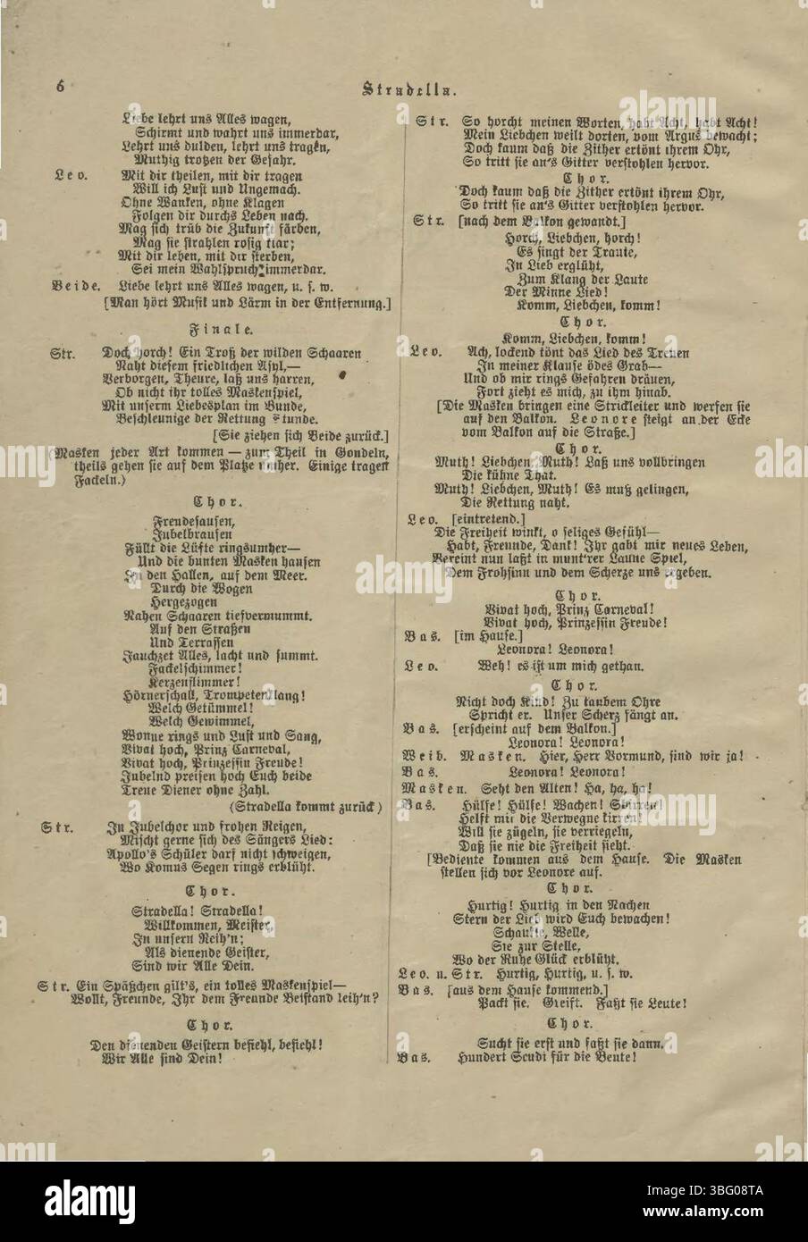 The libretto of *Stradella* from the 1883 Indianapolis Maennerchor ...