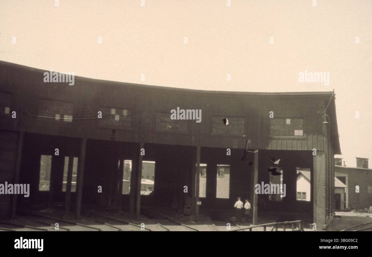 This photograph shows the interior of the Toledo and Ohio Central ...