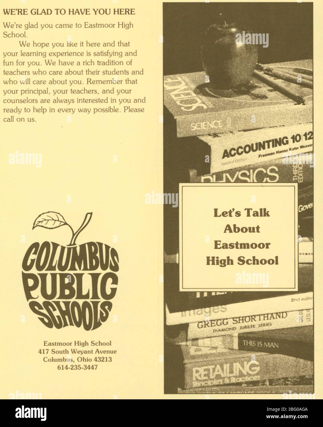 Pamphlets published by the Columbus Public Schools in 1979 to address ...