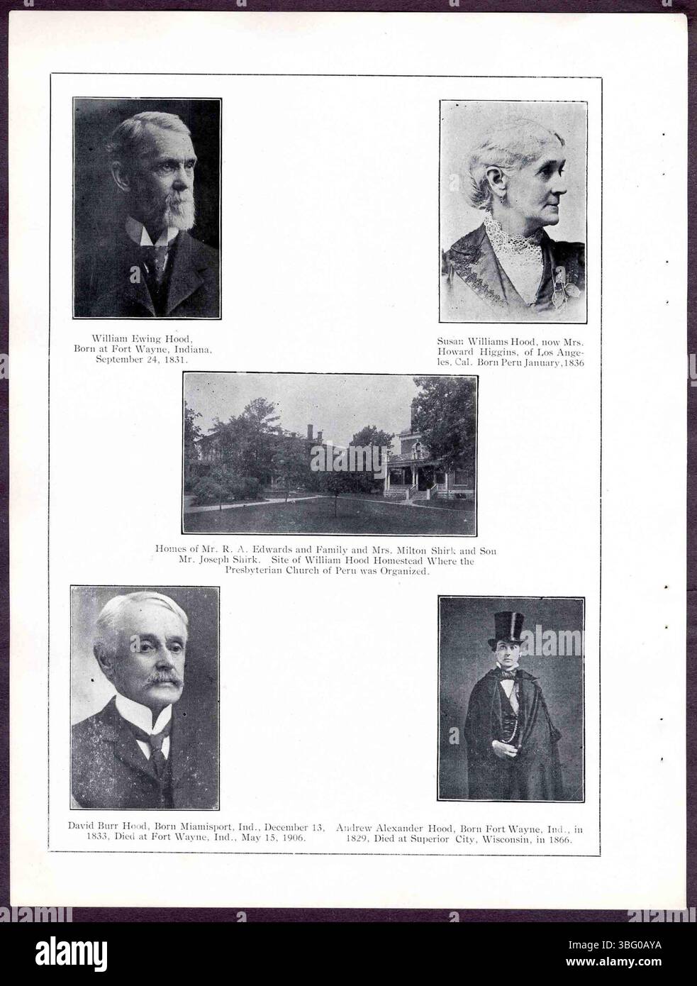 Page 10 includes views of prominent Peru, Indiana buildings and ...