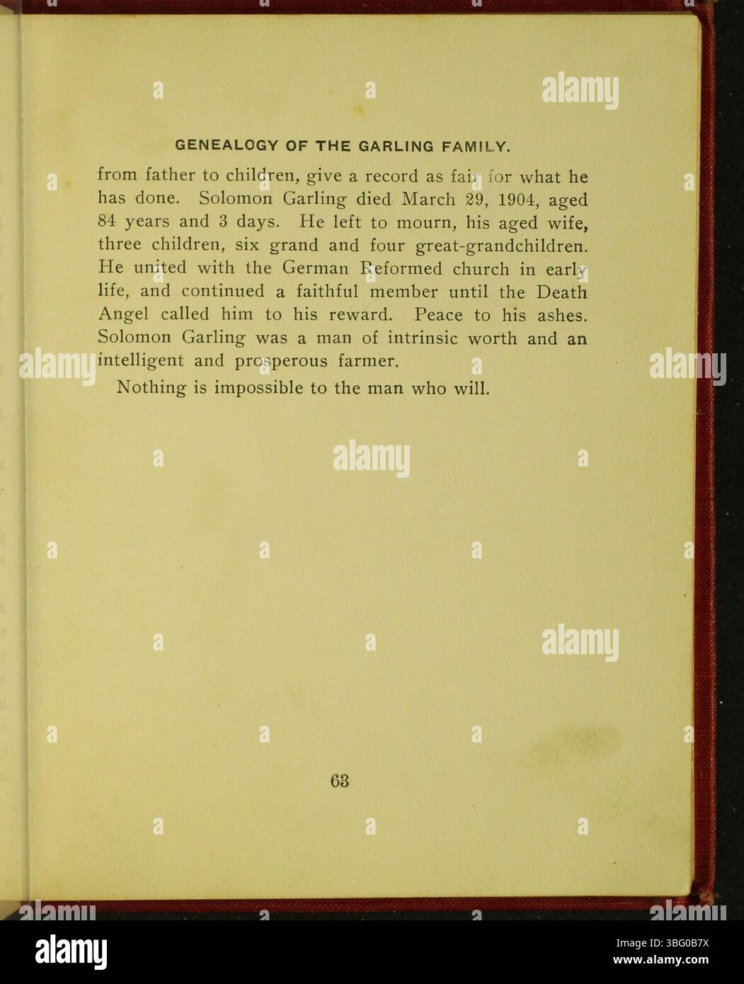 In 'Genealogy of the Garling Family,' Abraham Crider presents a ...