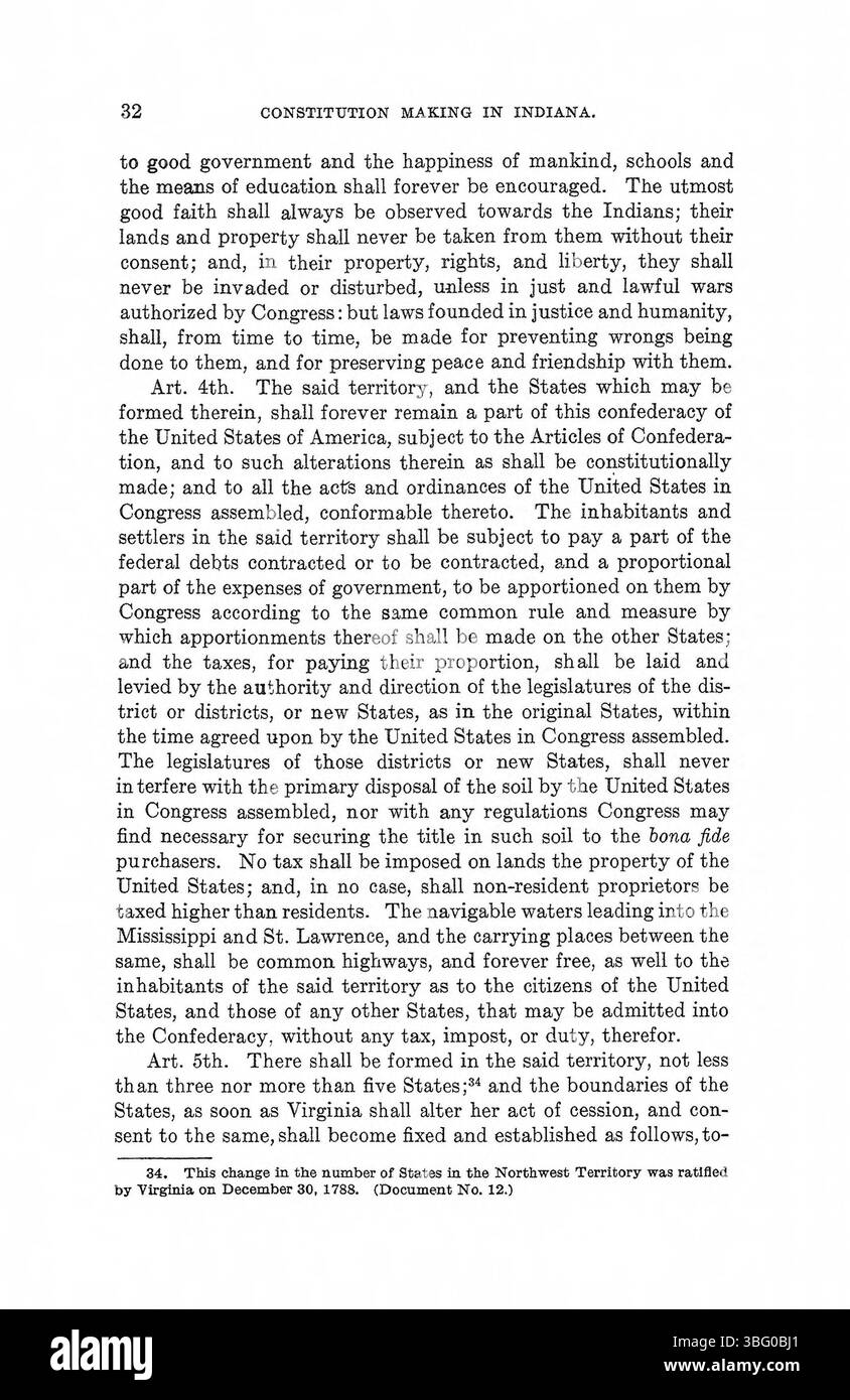 In *Constitution Making in Indiana* (1971), this section details the resolution of key conflicts ...