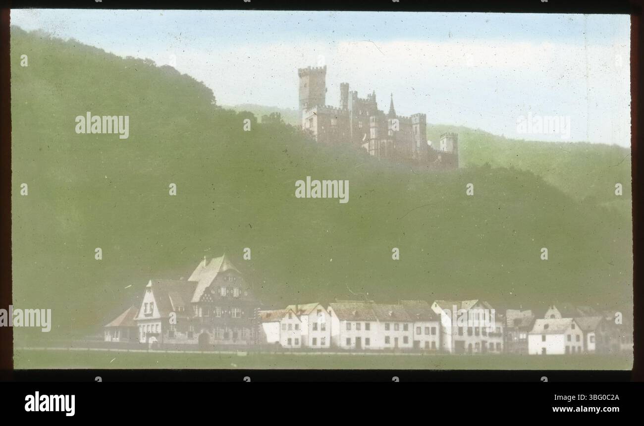 Stolzenfels Castle above the Rhine River near Koblenz, Germany. The ...