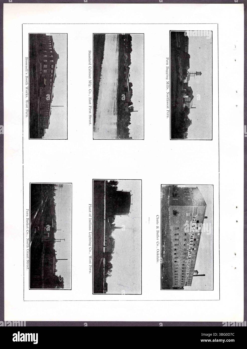 This page from the pictorial history of Peru, Indiana, shows early ...