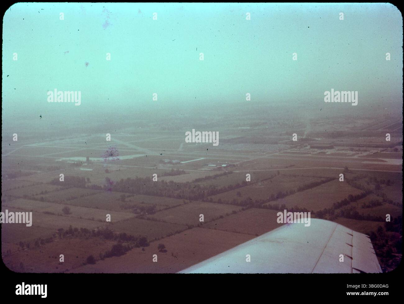 An aerial photograph of Port Columbus, taken from Eastern Air Lines ...