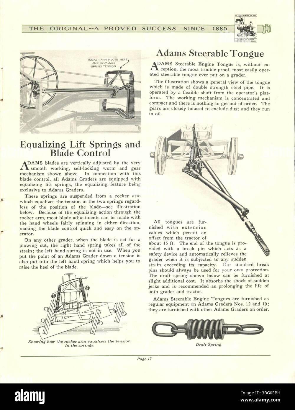 This 1927 catalog showcases the Adams adjustable leaning wheel graders ...
