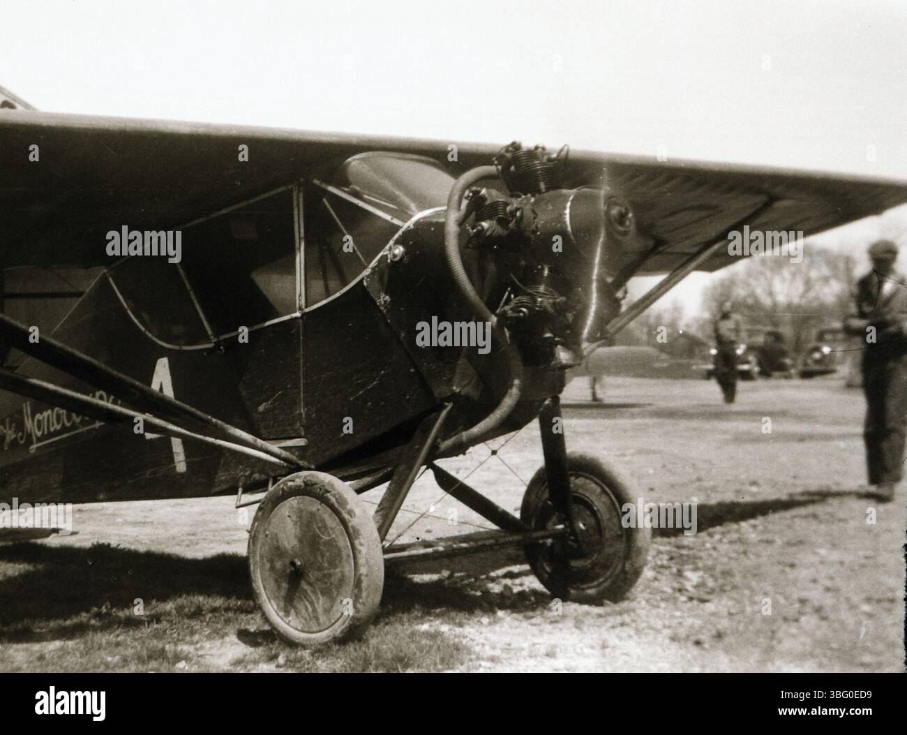 The Monocoupe Model 22, a 1929 airplane, was operated by Jacob Sandusky ...
