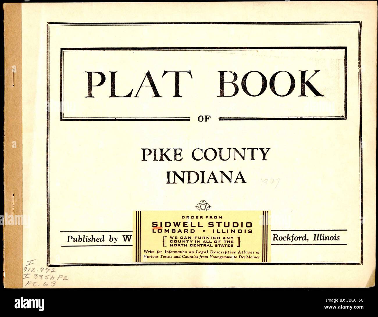 This 1927 plat book of Pike County, Indiana, provides a detailed county ...
